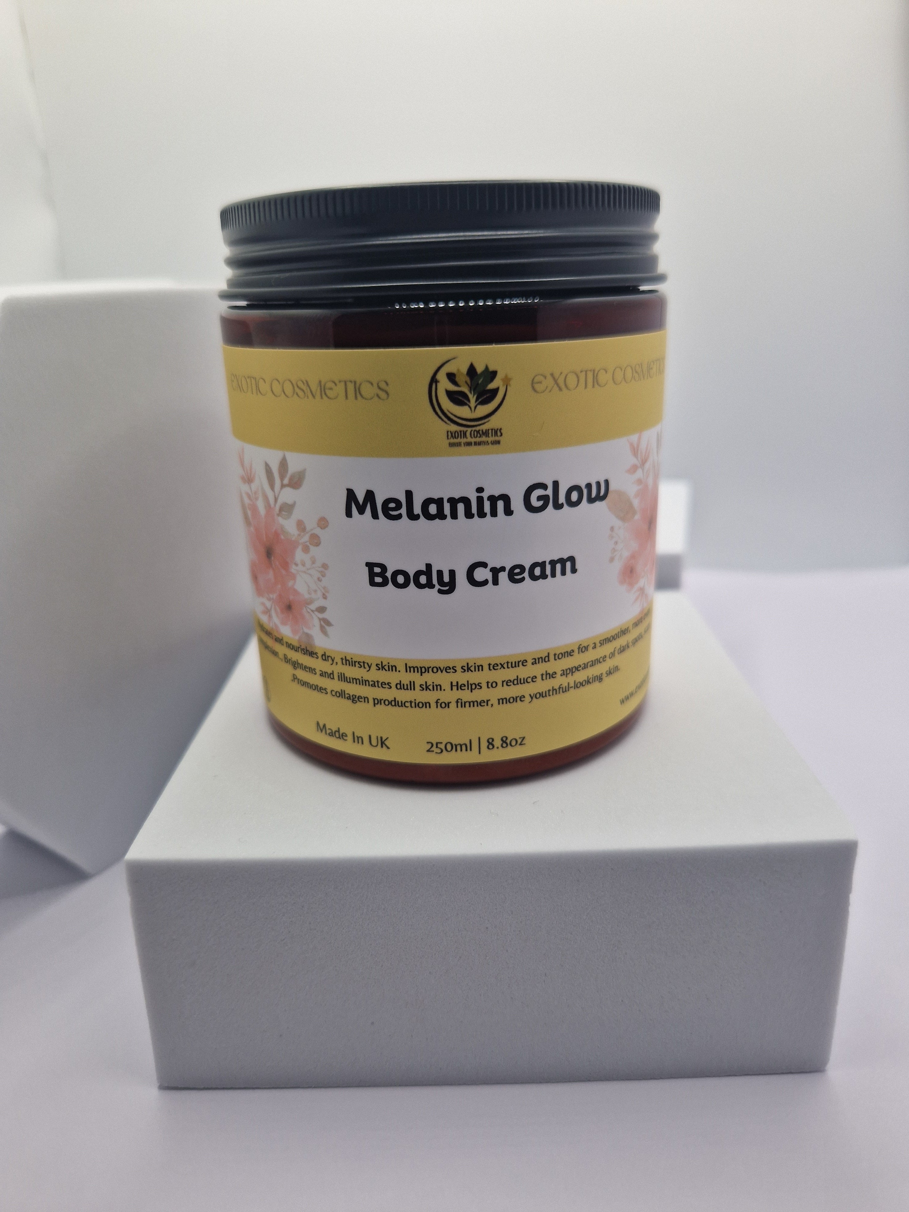 Melanin Glow Body Cream with NIACINAMIDE – Exotic Cosmetics
