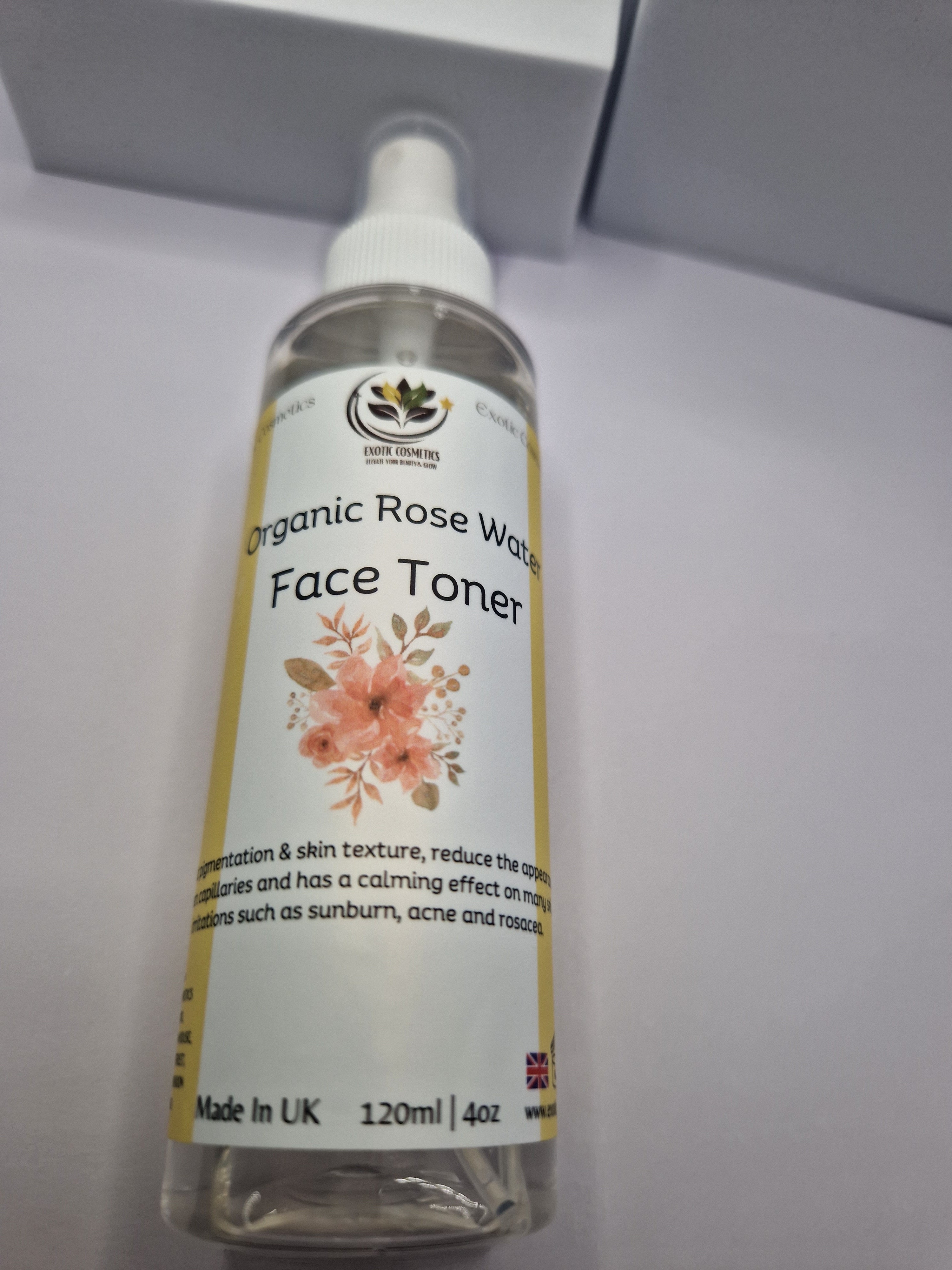 Organic Rose Water Face Toner For Brightening Face – Exotic Cosmetics