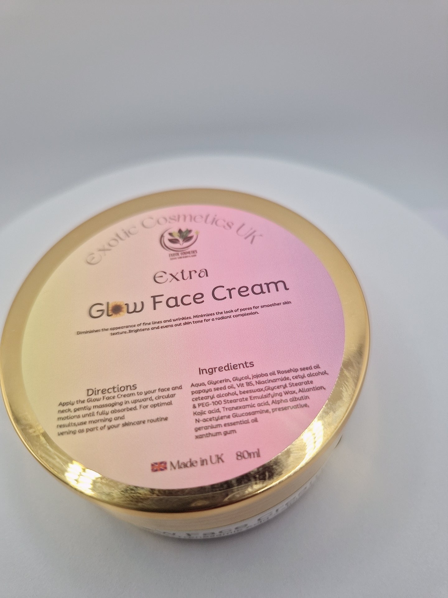 Extra Glow Face Cream with Alpha Arbutin + Tranexamic Acid – Exotic ...