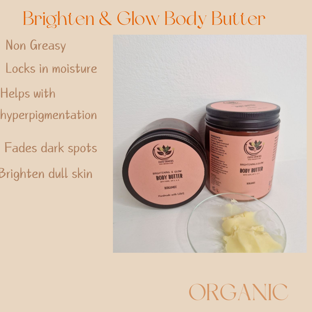 Brightening & Glow Body Butter-Bergamot – Exotic Cosmetics